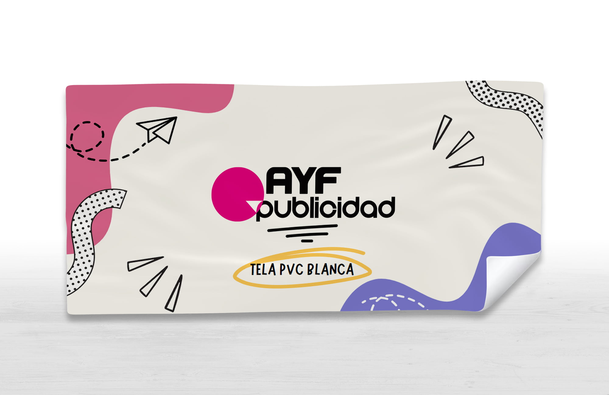 Tela PVC Reverso Blanco – AYF Publicidad